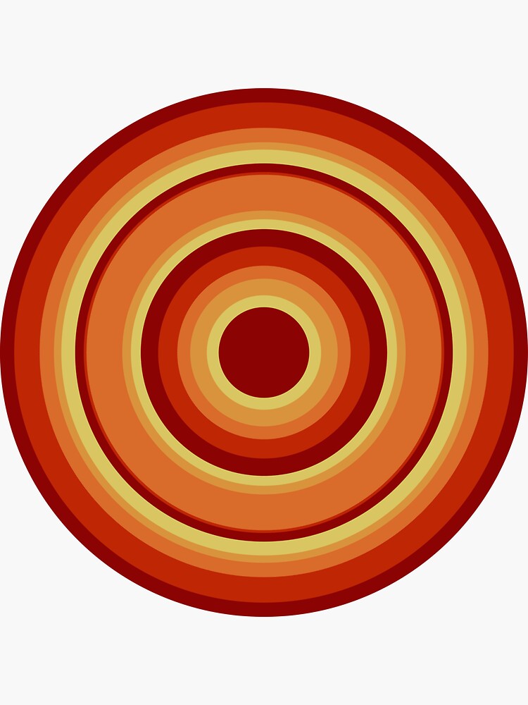 "Concentric Circles" Sticker by Texterns | Redbubble