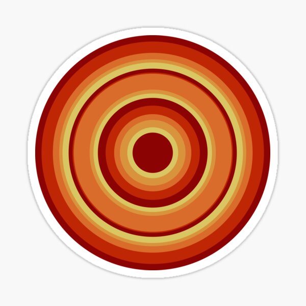 "Concentric Circles" Sticker by Texterns | Redbubble