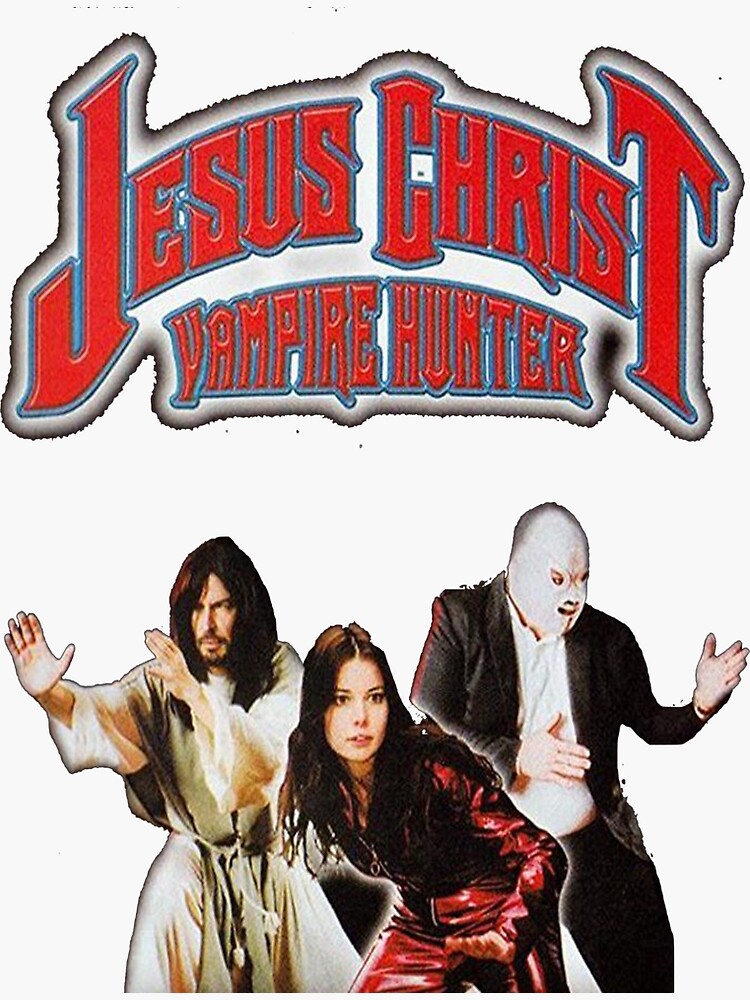 "Jesus Christ Vampire Hunter Horror Movie Vintage" Sticker for Sale by ...