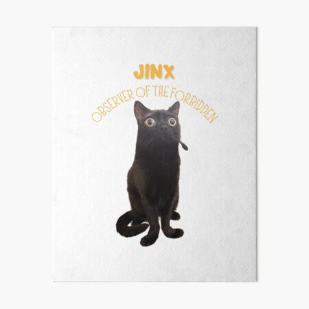 "Jinx The Cat classic t shirt | Jinx The Cat meme Tee " Art Board Print ...