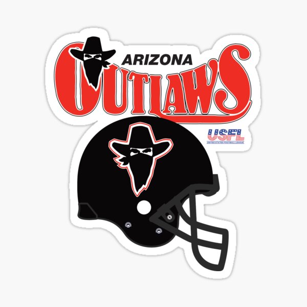 "Arizona Outlaws Helmet" Sticker for Sale by TeeArcade84 | Redbubble