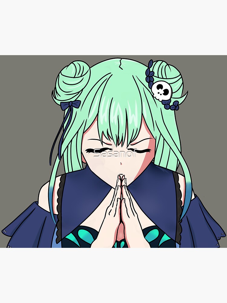 "Rushia Art" Sticker by Sasanof | Redbubble