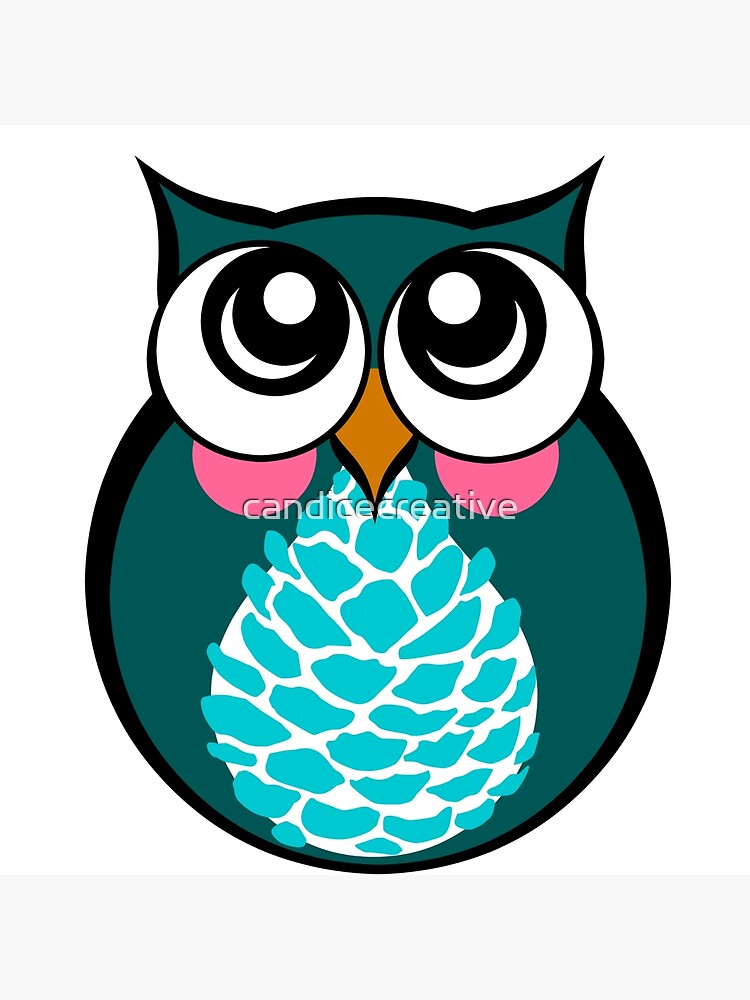 "Teal Owl" Framed Art Print for Sale by candicecreative | Redbubble