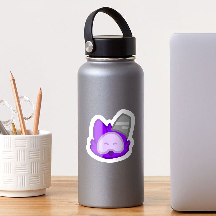 "Purple Slimepup with bucket" Sticker for Sale by RealOipalYT | Redbubble