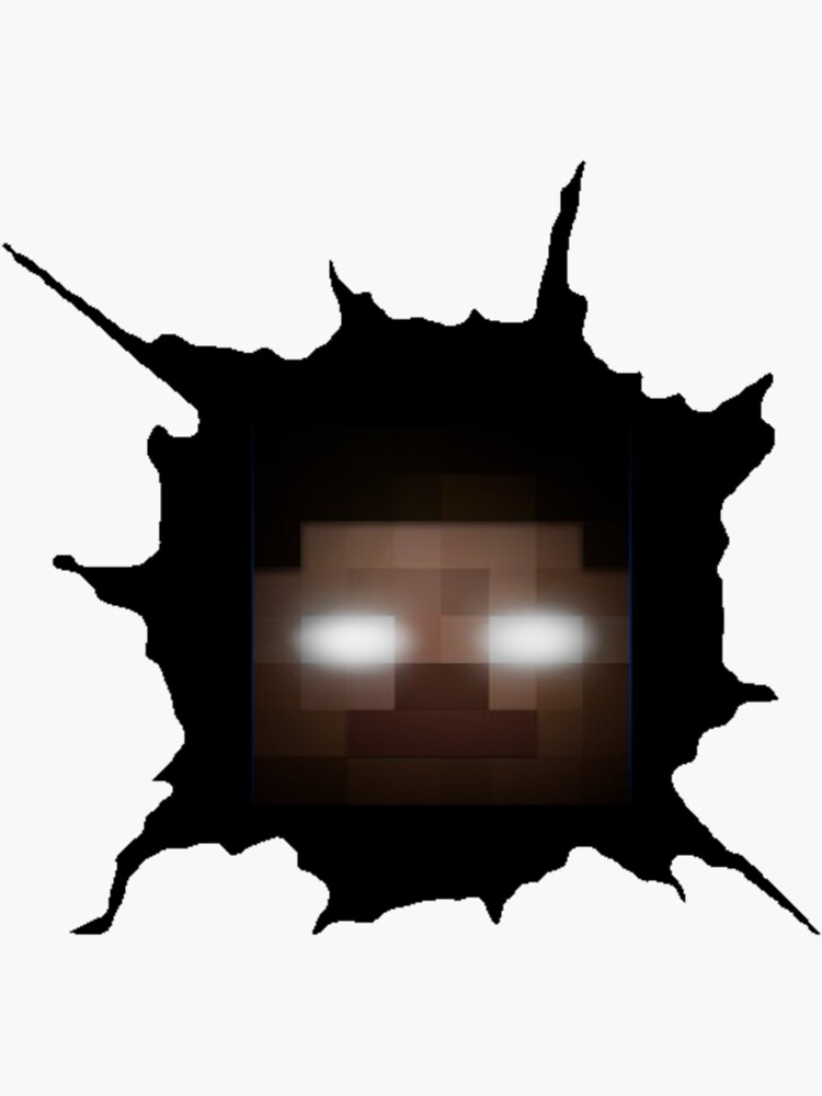 "Herobrine" Sticker by Labbel0 | Redbubble