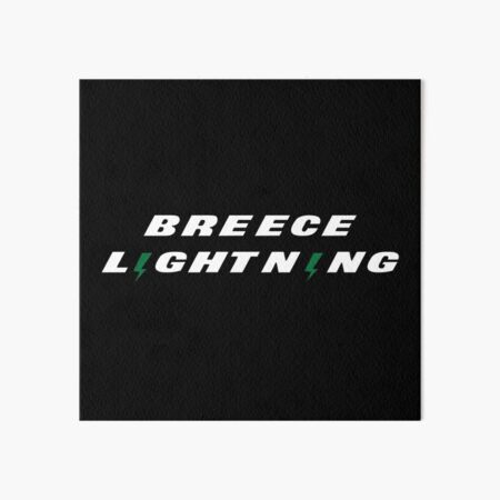 "Jets Breece Hall Breece Lightning" Art Board Print for Sale by ...