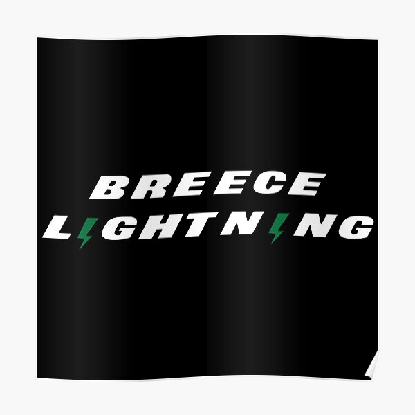 "Jets Breece Hall Breece Lightning" Poster for Sale by GangGreenGear ...