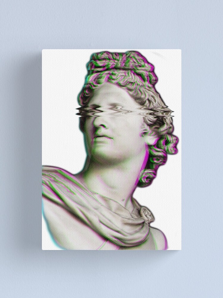 "Vaporwave Apollo Head" Canvas Print by djentleman5 | Redbubble