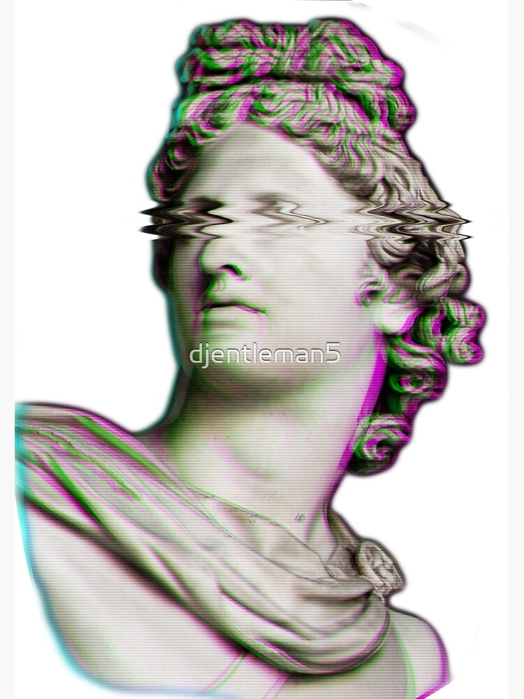 "Vaporwave Apollo Head" Poster for Sale by djentleman5 | Redbubble