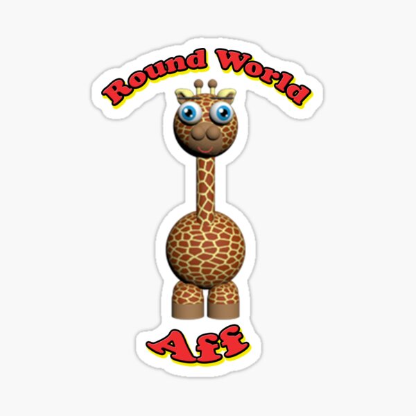 "Round World - Aff" Sticker for Sale by Clockwork-Owl | Redbubble