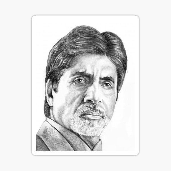 "Men Women Amitabh Bachchan Poster" Sticker by ReanaRuecker69 | Redbubble
