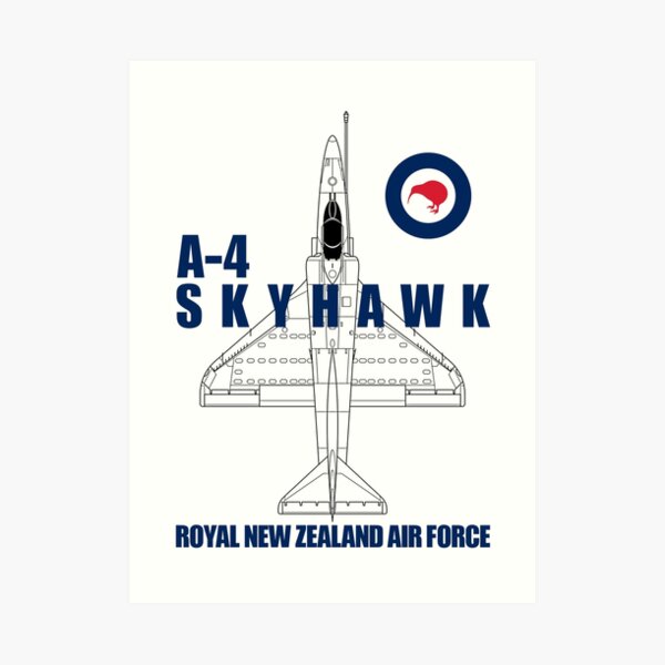"A-4 Skyhawk Royal New Zealand Air Force - RNZAF" Art Print for Sale by ...