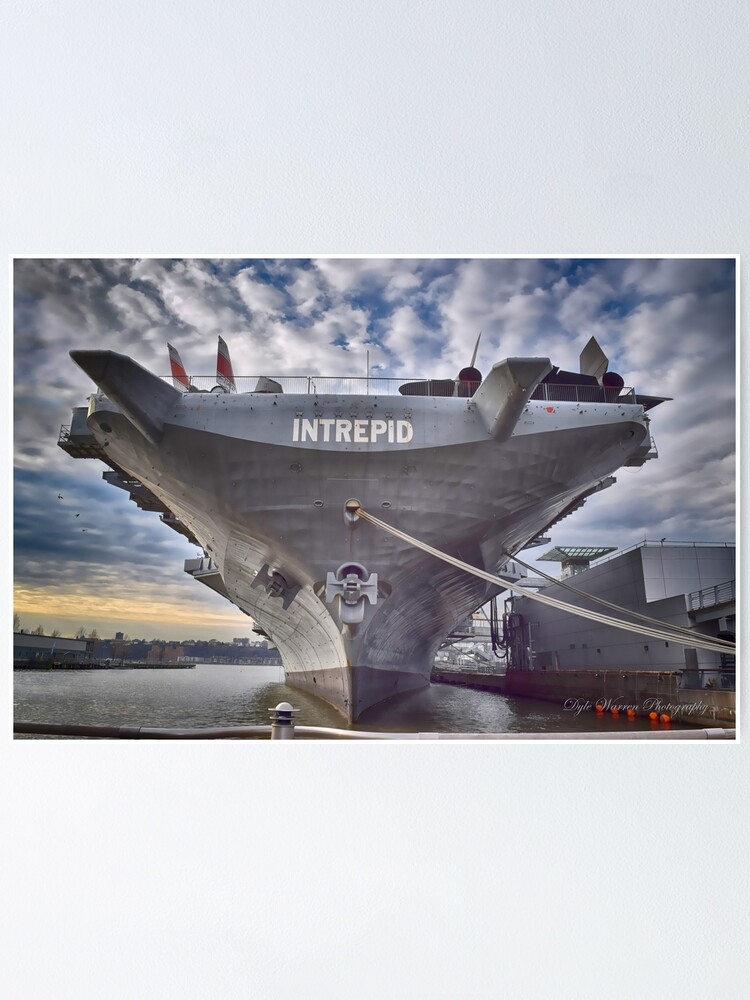 "USS Intrepid's Bow" Poster by DyleWarren | Redbubble
