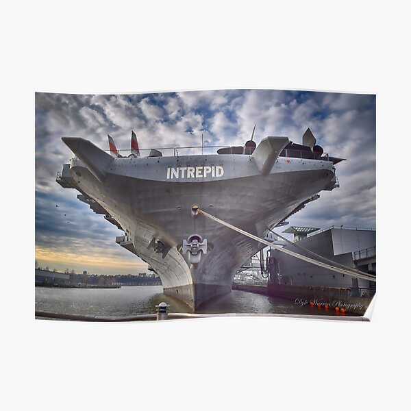 "USS Intrepid's Bow" Poster by DyleWarren | Redbubble