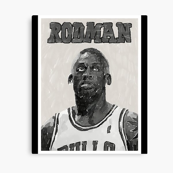 "Dennis Rodman Dennis Rodman Dennis Rodman Dennis Rodman fan" Canvas ...