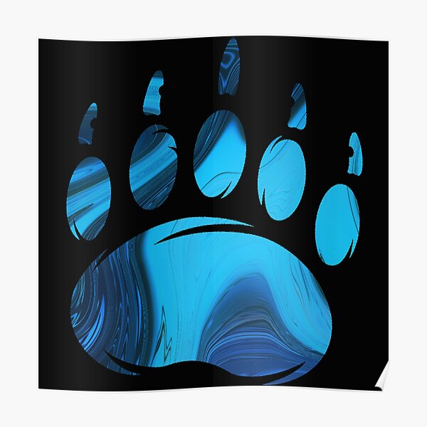 "aesthetic footstep bear" Poster for Sale by Integrade-TXC | Redbubble