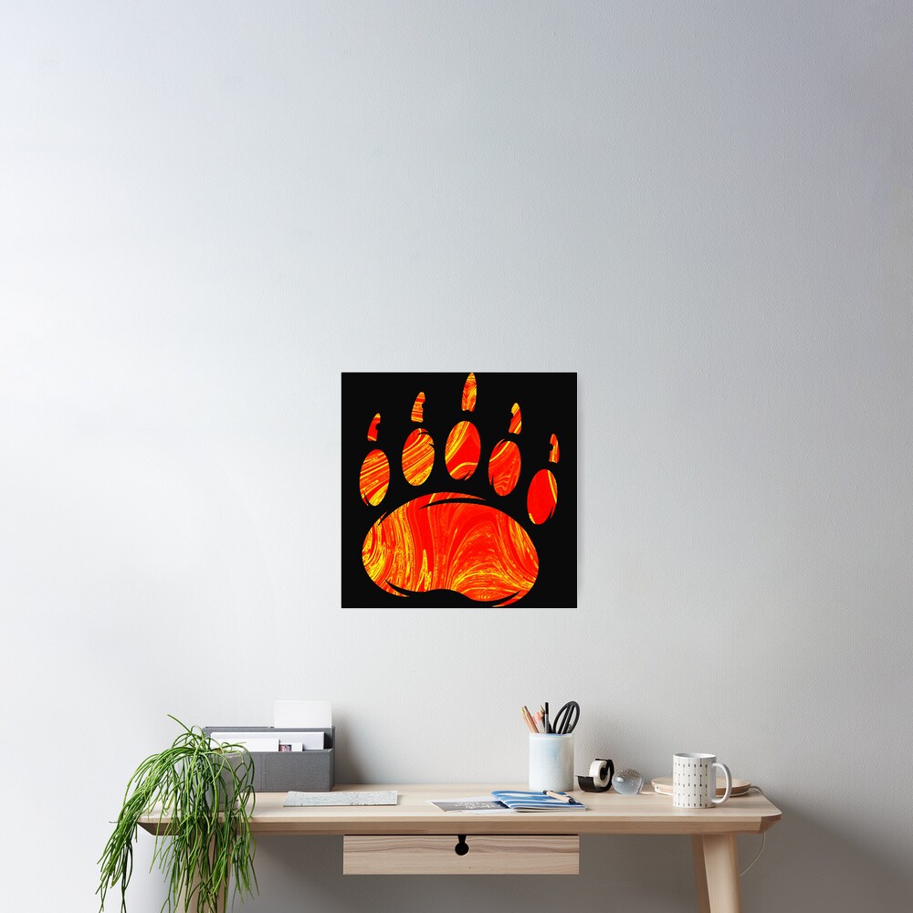 "aesthetic footstep bear" Poster for Sale by Integrade-TXC | Redbubble