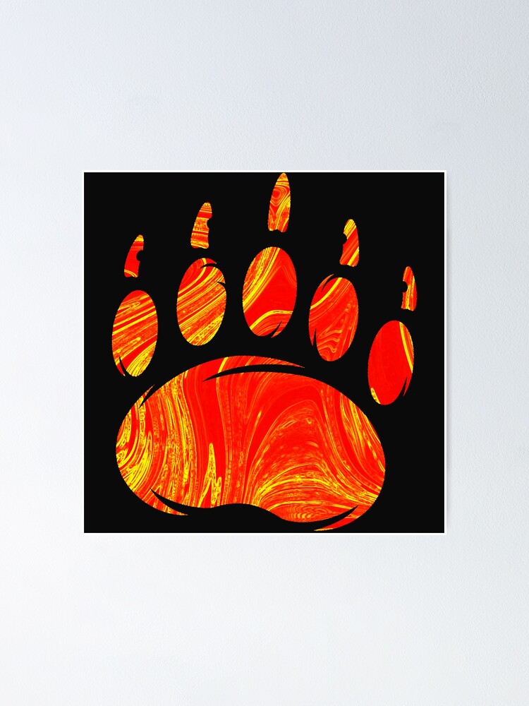 "aesthetic footstep bear" Poster for Sale by Integrade-TXC | Redbubble