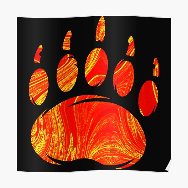 "aesthetic footstep bear" Poster for Sale by Integrade-TXC | Redbubble