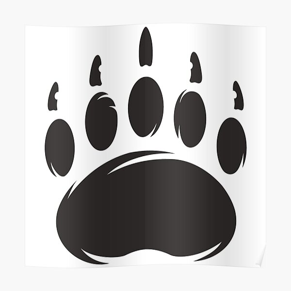 "aesthetic footstep bear" Poster for Sale by Integrade-TXC | Redbubble