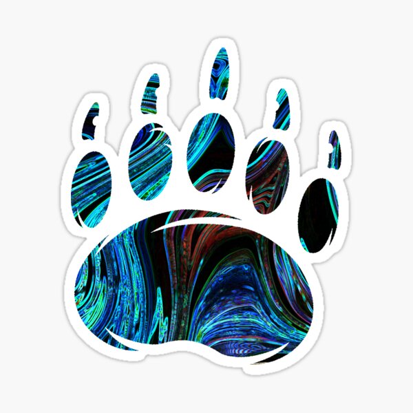 "aesthetic footstep bear" Sticker by Integrade-TXC | Redbubble