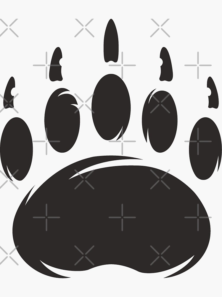"aesthetic footstep bear" Sticker by Integrade-TXC | Redbubble