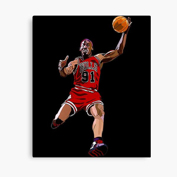 "Dennis Rodman Dennis Rodman Dennis Rodman Dennis Rodmann fan" Canvas ...
