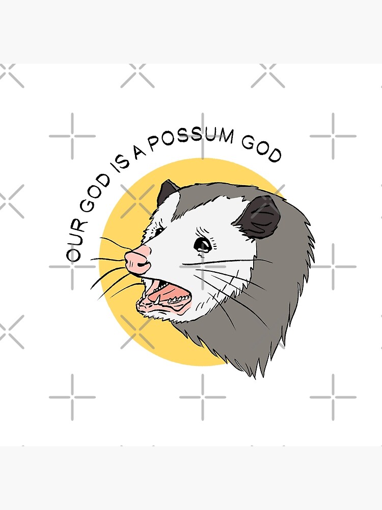 "Our God Is A Possum God" Photographic Print by leviathancrow | Redbubble