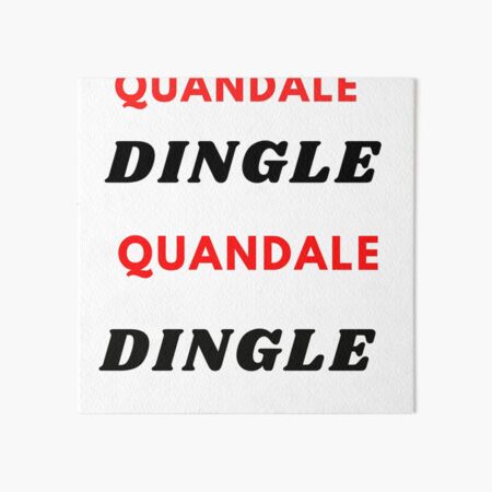 "Quandale Dingle meme sound " Art Board Print by fashionkiller12 ...