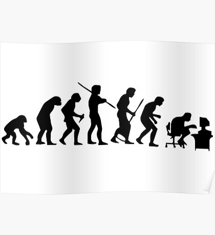 Human Evolution Posters | Redbubble
