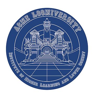 "Acme Looniversity Logo" Pillow for Sale by DaWabbit | Redbubble