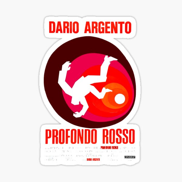 "Profondo Argento Rosso" Sticker by goodmananna | Redbubble