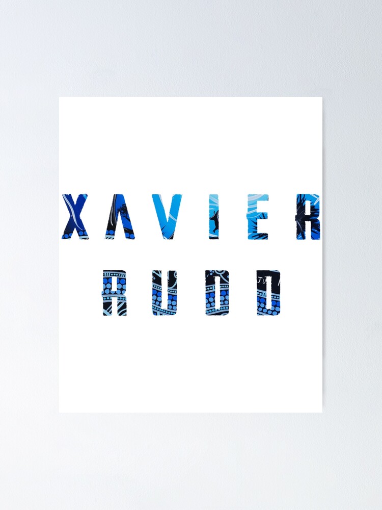 "Xavier Rudd Text v2 " Poster for Sale by RatedHBCUs | Redbubble