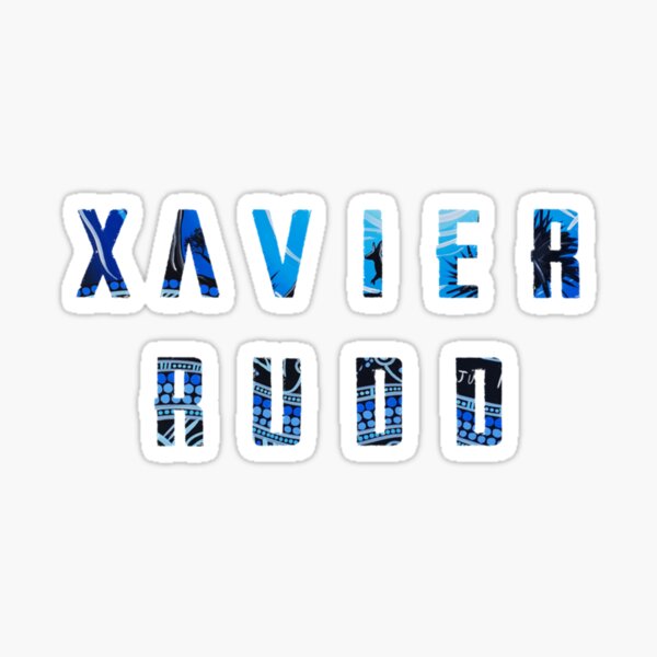 "Xavier Rudd Text v2 " Sticker by RatedHBCUs | Redbubble