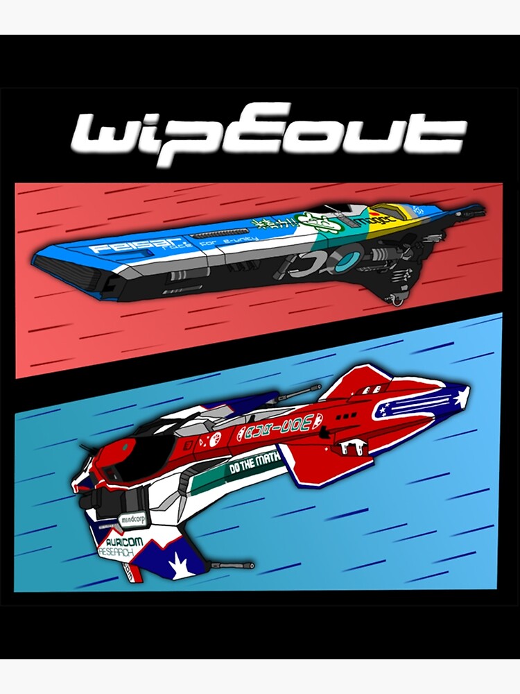 "Wipeout Ships Comic Strip Logo " Poster by FennecFoxCA | Redbubble