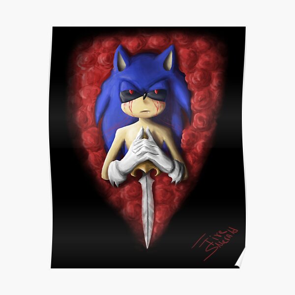 "exe the hedgehog" Poster for Sale by Firesmerald | Redbubble