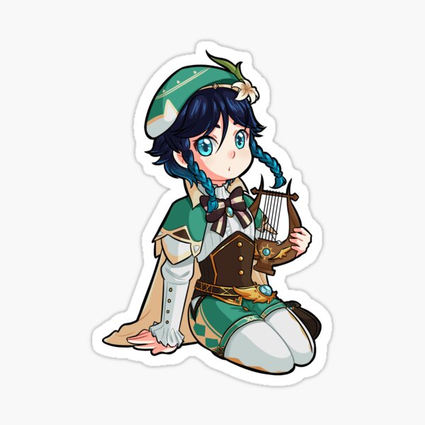 "Venti Chibi" Sticker for Sale by pau-stark507 | Redbubble