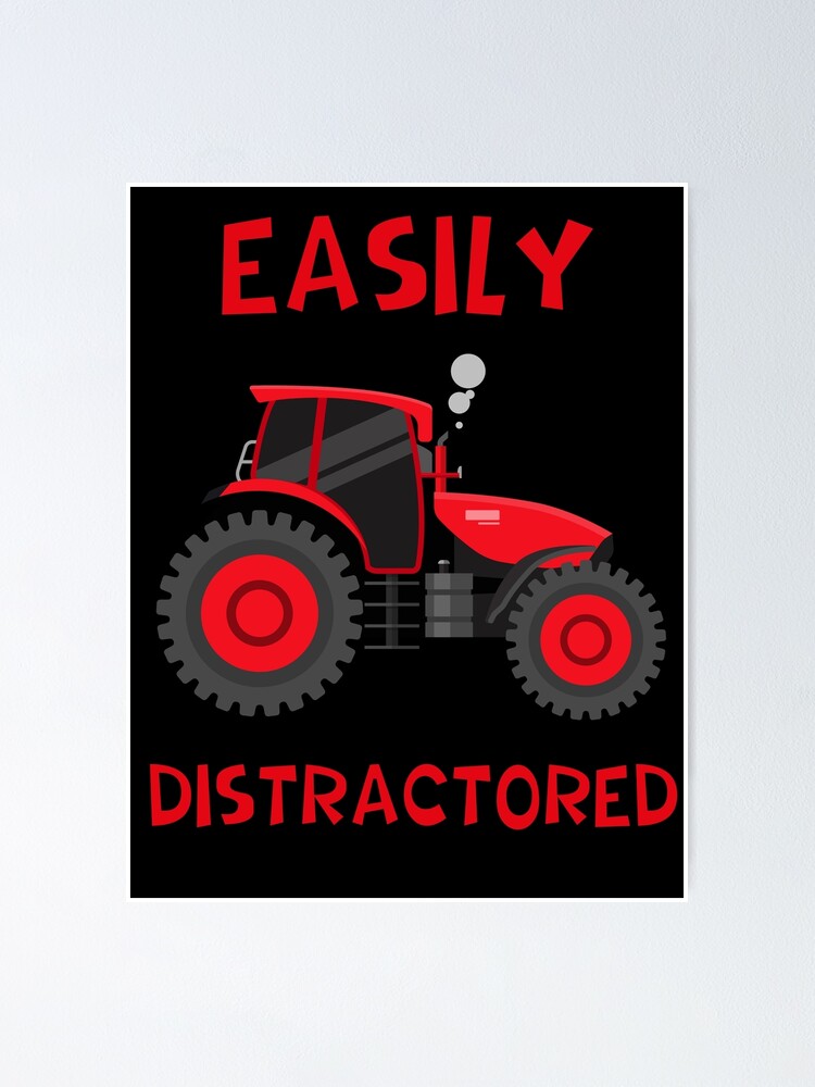 "Easily Distractored | Tractor Puns | Funny Tractor Puns | Farm Jokes ...