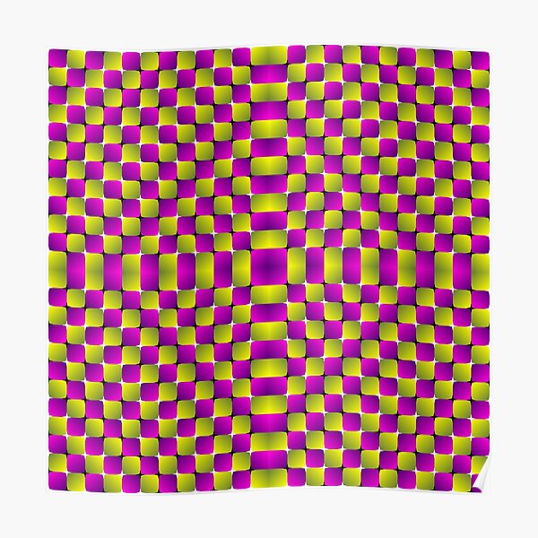 "Optical Illusion #13 Psychedelic Abstract Acid Trip Visual" Poster for ...