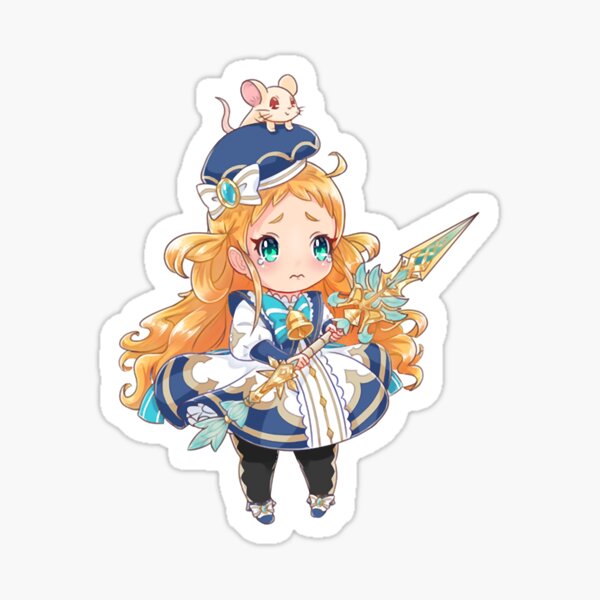 "Gifts For Men Pia Chibi Dragalia Lost Vintage Photograp" Sticker by ...