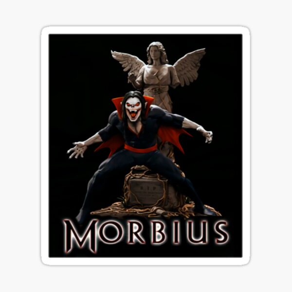 "Morbius Morbius Morbius Morbius Morbius Morbius Morbius" Sticker for ...