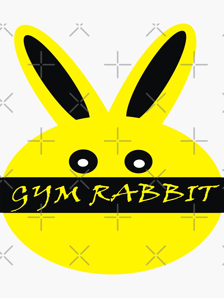 "Funny Gym Rabbit" Sticker for Sale by Rich-clothing | Redbubble