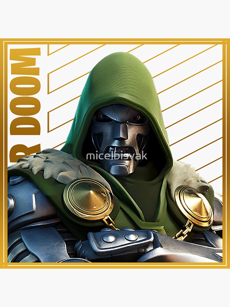 "Doctor Doom" Sticker by micelbisvak | Redbubble