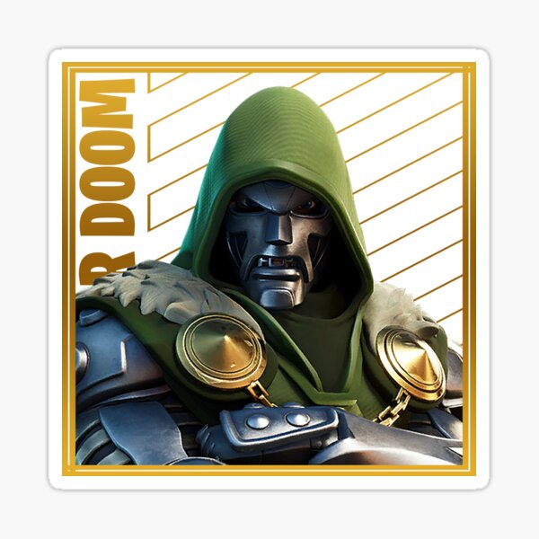 "Doctor Doom" Sticker by micelbisvak | Redbubble