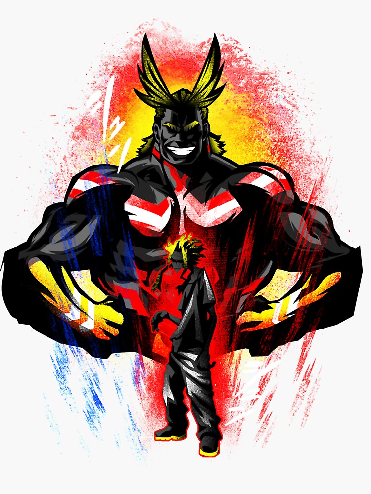 "All - Might Symbol of Peace" Sticker for Sale by neon2266 | Redbubble