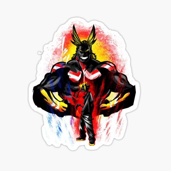 "All - Might Symbol of Peace" Sticker for Sale by neon2266 | Redbubble