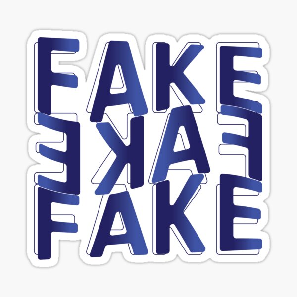 "FAKE WAVE" Sticker by ShinArtDesign | Redbubble