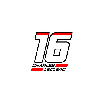 "Charles Leclerc 16" Sticker for Sale by Raxon Blue | Redbubble