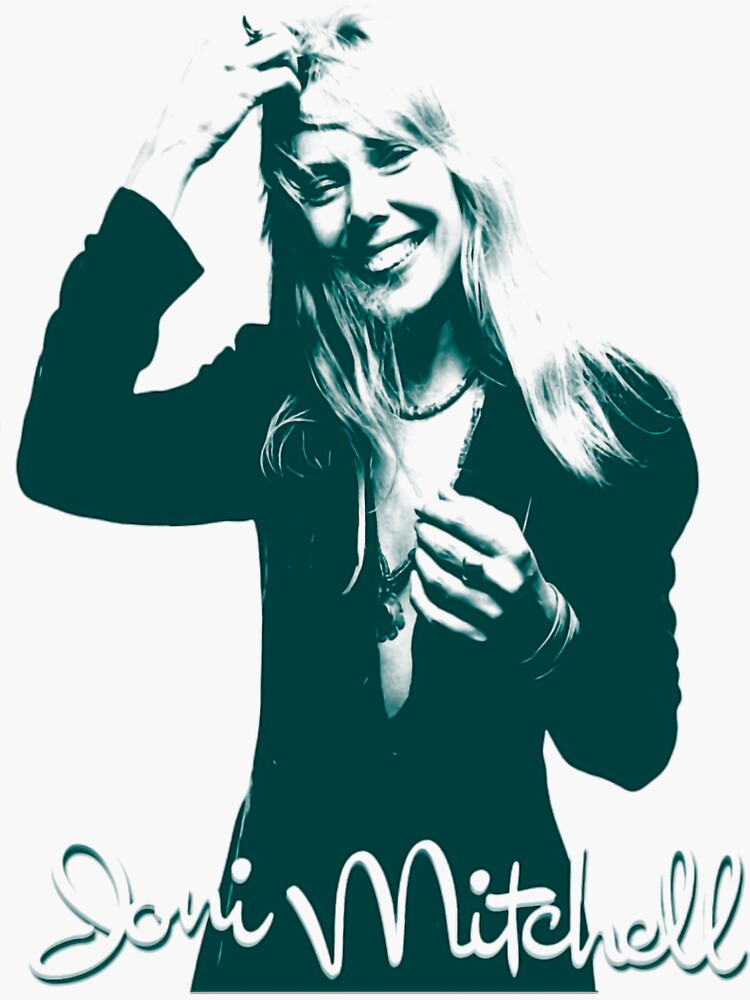 "Joni Mitchell Joni Mitchell Joni Mitchell Joni Mitchell gift" Sticker ...