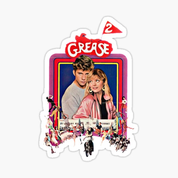"Grease 2 Classic 80 s Film" Sticker by ElfriedaKub | Redbubble